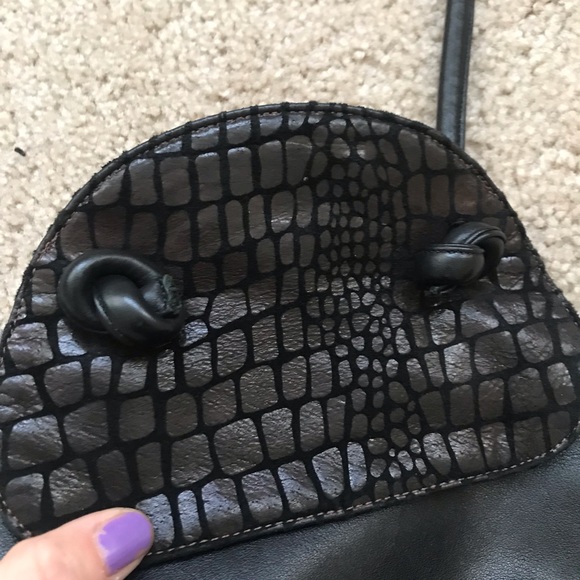 LIZA GANZ | Bags | Liza Ganz New York Black Leather Crossbodyrare ...